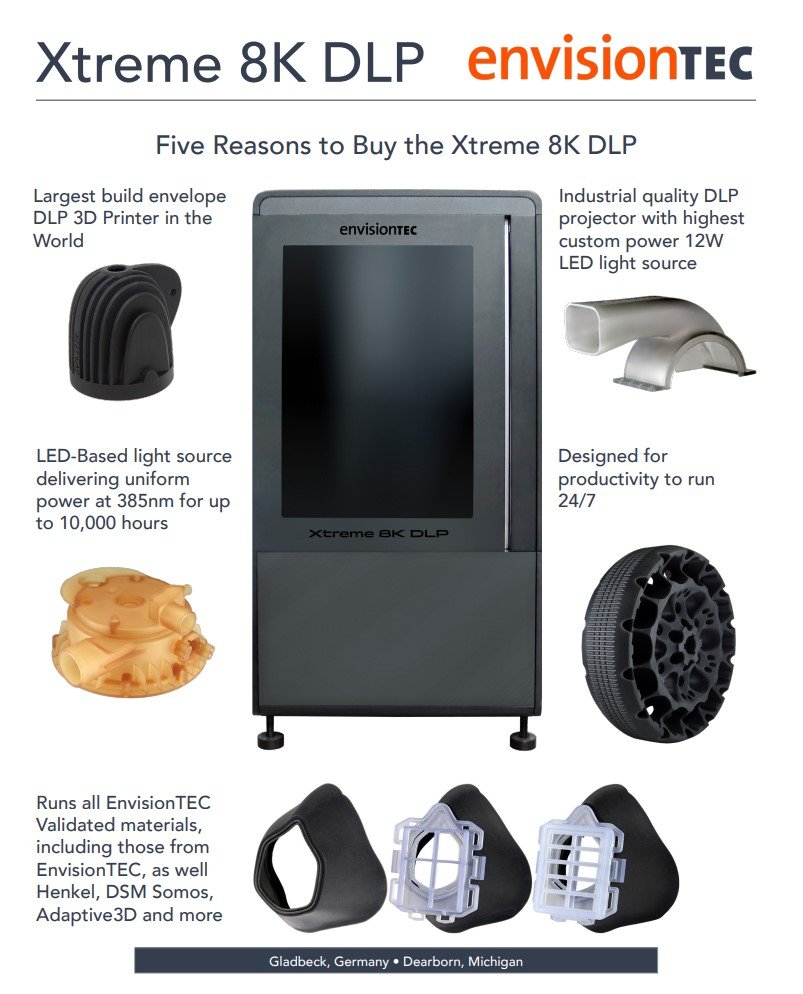 Imprimante 3D fabrication additive résine ETEC XTREME 8K | CADvision